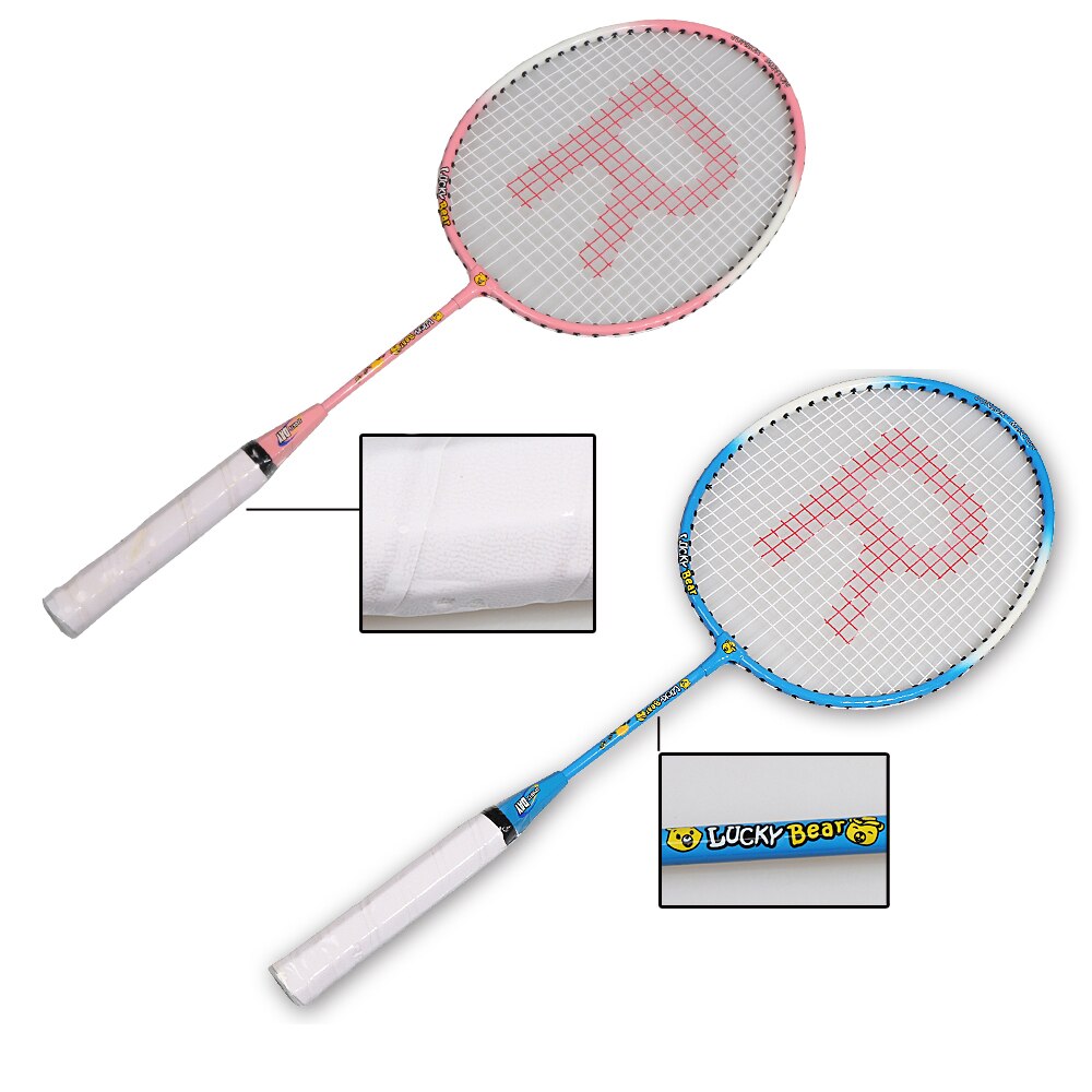 2pcs Kids Badminton Rackets Rustproof Ferroalloy C... – Grandado