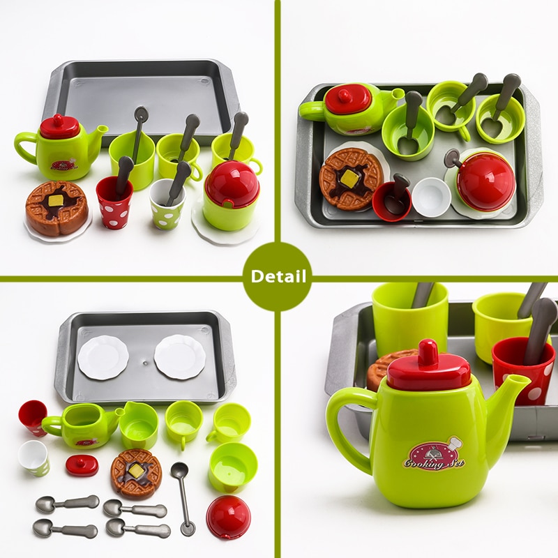 16pcs Children Pretend Play Restaura Toy Set Coffe... – Grandado