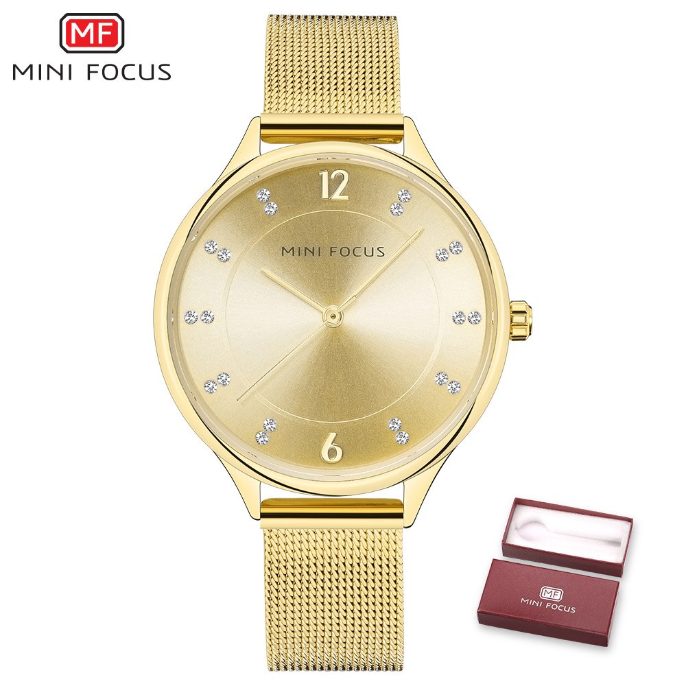 Minifocus Strass Rose Gouden Horloge Voor Vrouwen ... – Grandado