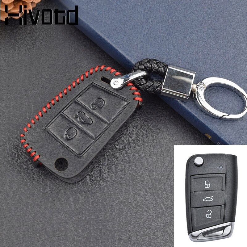 Hivotd For Skoda Kodiaq Car Key Cover Case PU Leat... – Grandado