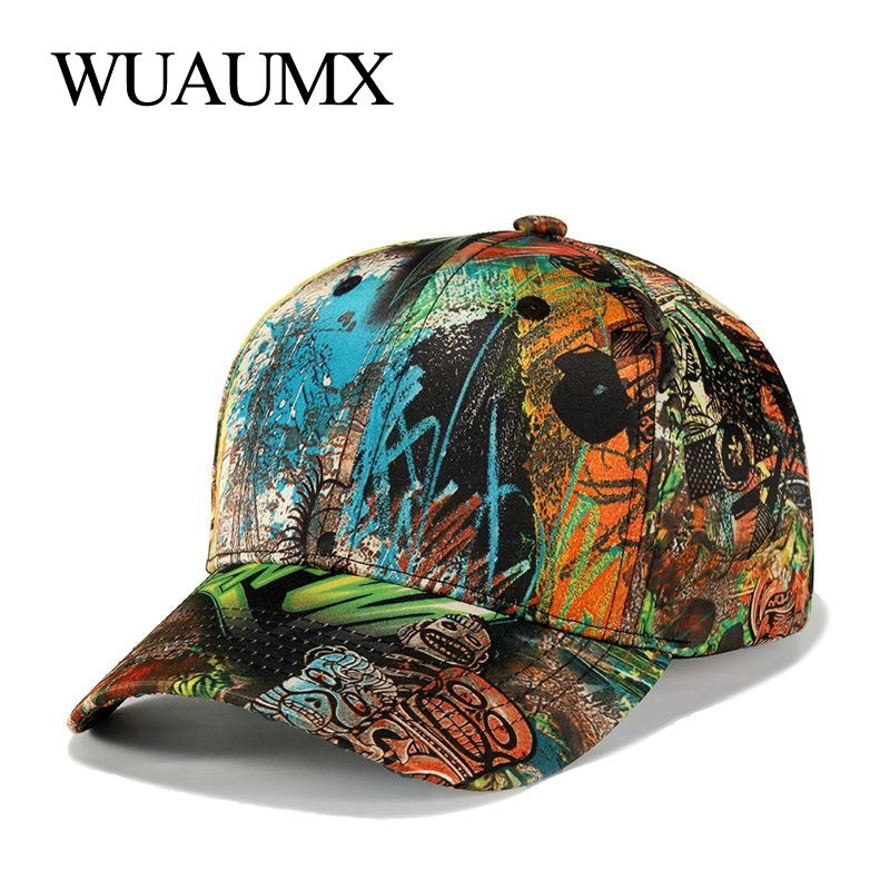 Wuaumx Print Baseball Caps Voor Mannen Casual Graf... – Vicedeal