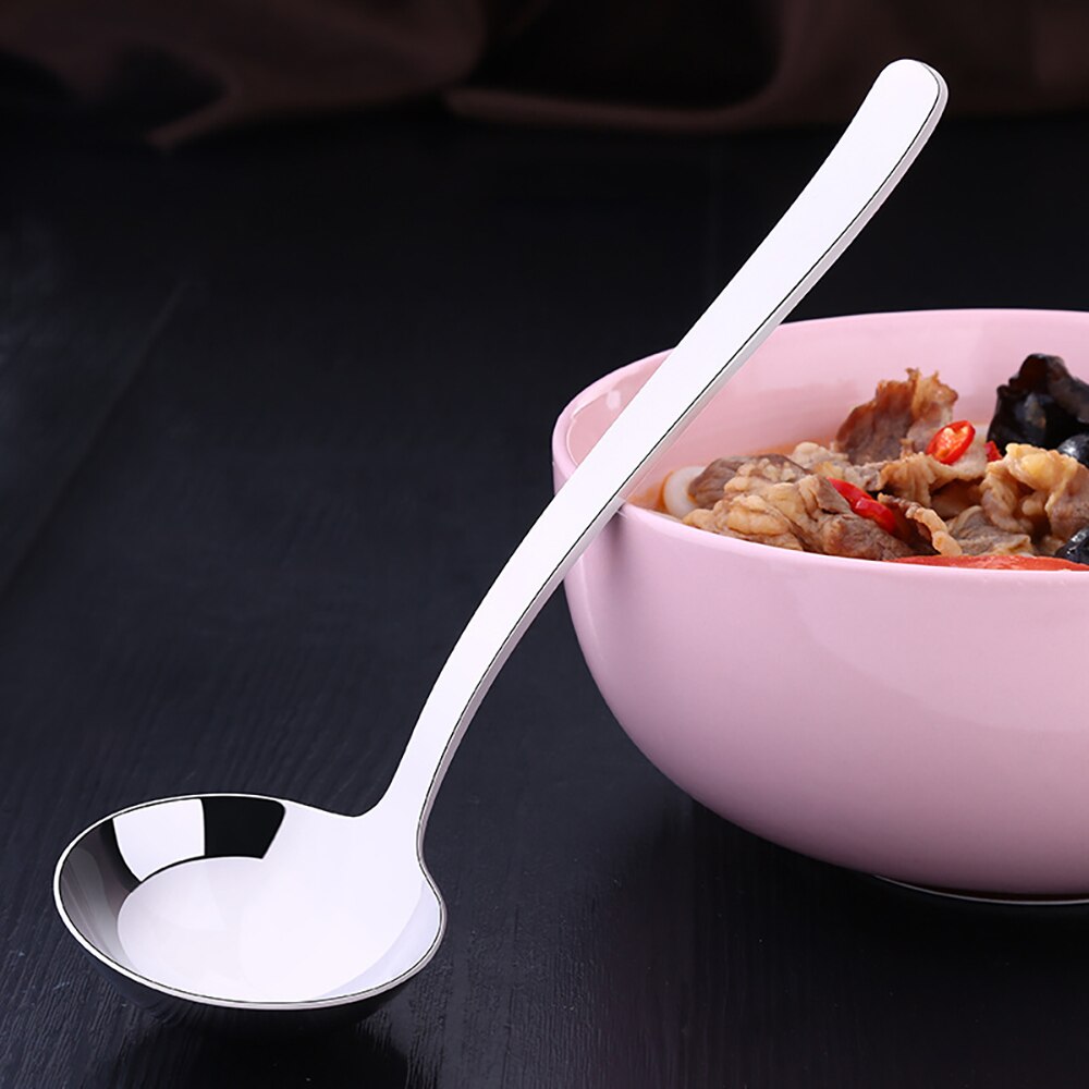 Long Handle Thickened Soup Spoon Stainless Steel N... – Vicedeal