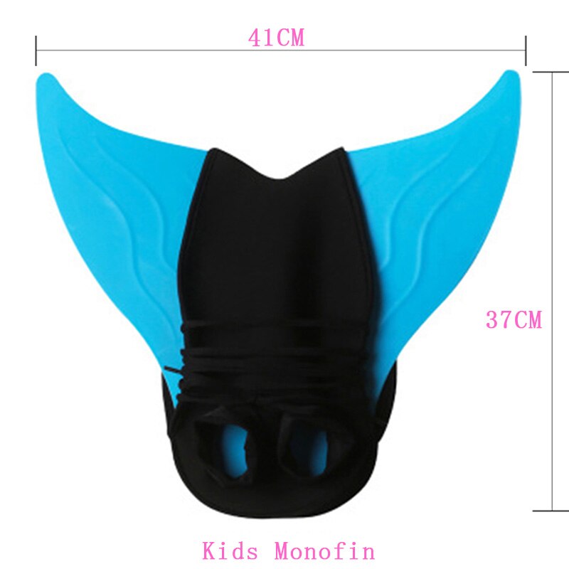Adult Kid Swimming Fins Training Flipper Black Mer... – Vicedeal