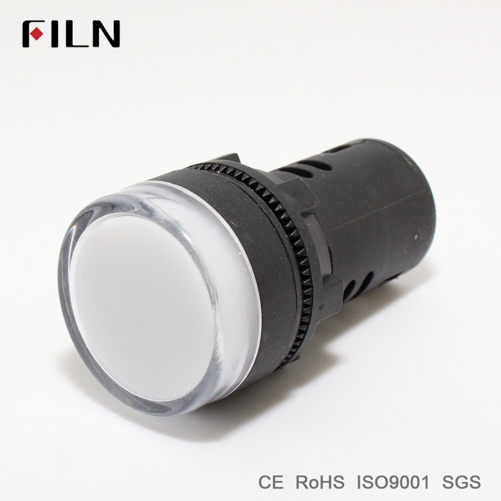 FILN 22mm plastic signal lamp indicator licht rood... – Vicedeal