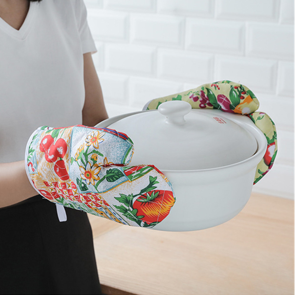 Oven Mitts 1pcs Cute Kitchen Supplies Cotton Thick... – Grandado