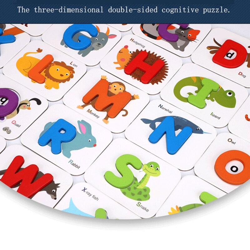 Alphanumeric Matching Cognitive Card Set Double Si... – Grandado