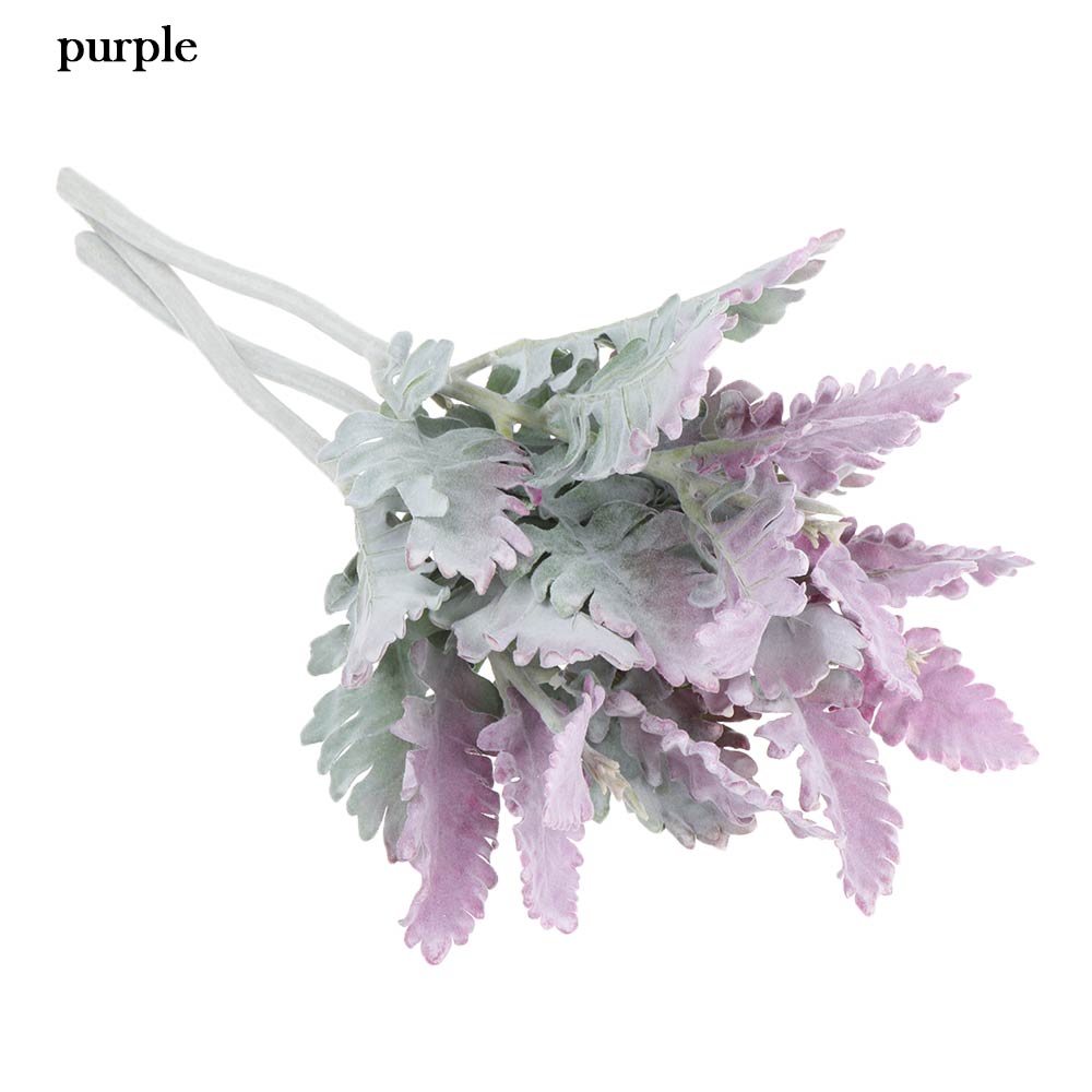 Artificial Flocked Lambs Ear Leaves Dusty Miller S... – Grandado
