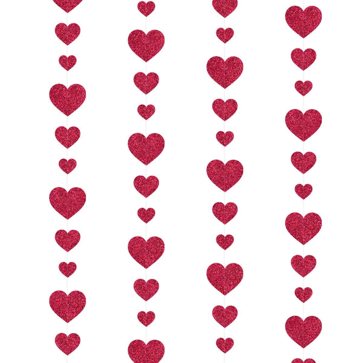 Heart-shaped Paper Garlands 4M Bunting Wedding Par... – Grandado