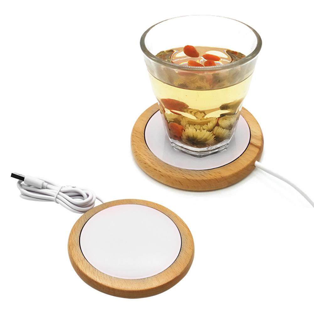 USB Heating Coaster 55 Degree Cup Insulation Solid... – Grandado
