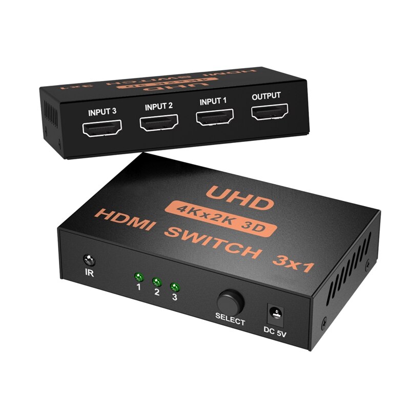 4K Video HDMI Switch Switcher with IR Remote Contr... – Vicedeal
