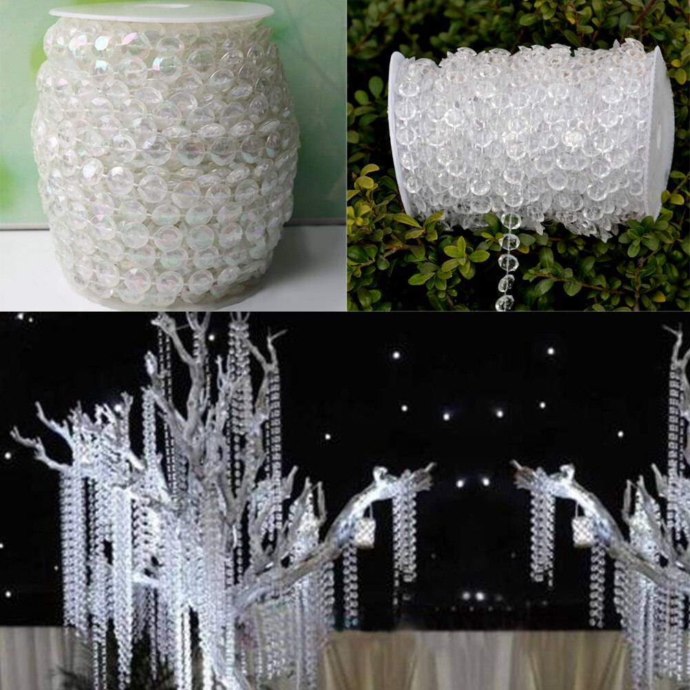 DIY Acrylic Beads Garland Rhinestone Strings Cryst... – Grandado