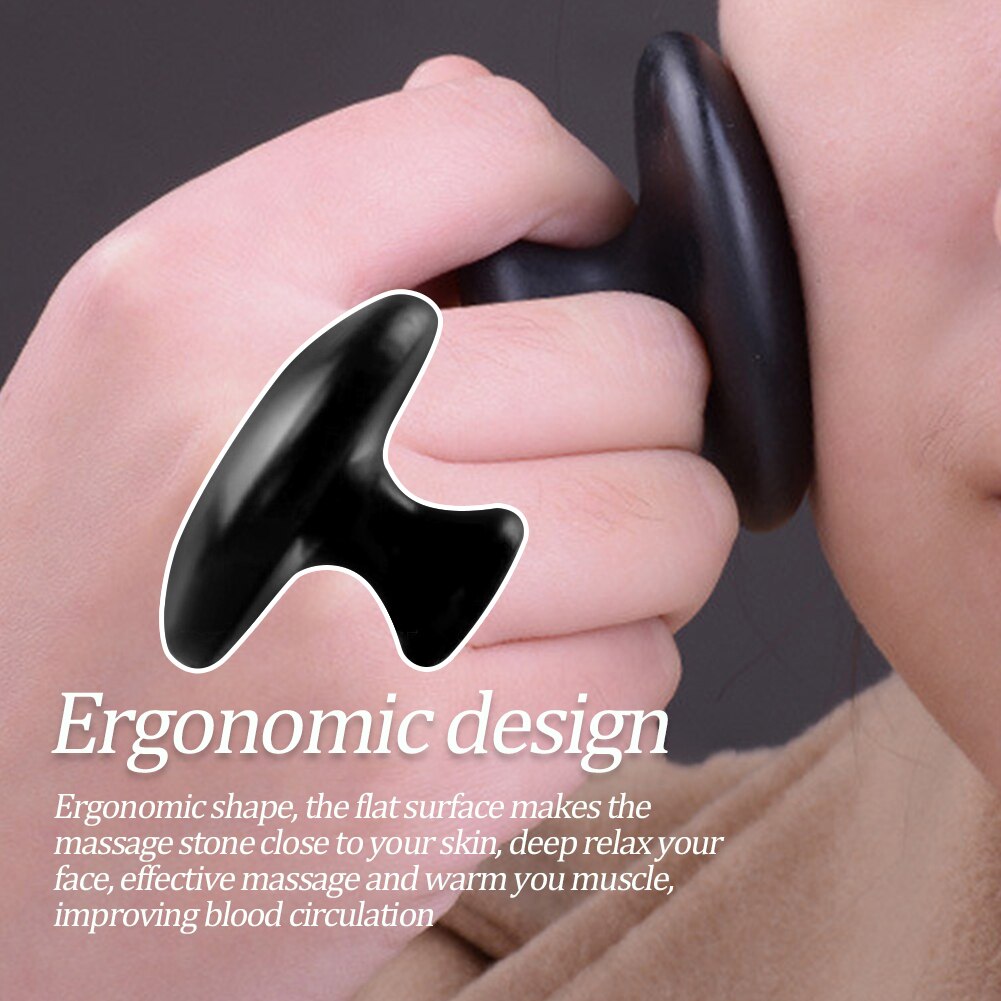 Smooth Mushroom Shape Face Massage Stone Lava Basa... – Vicedeal