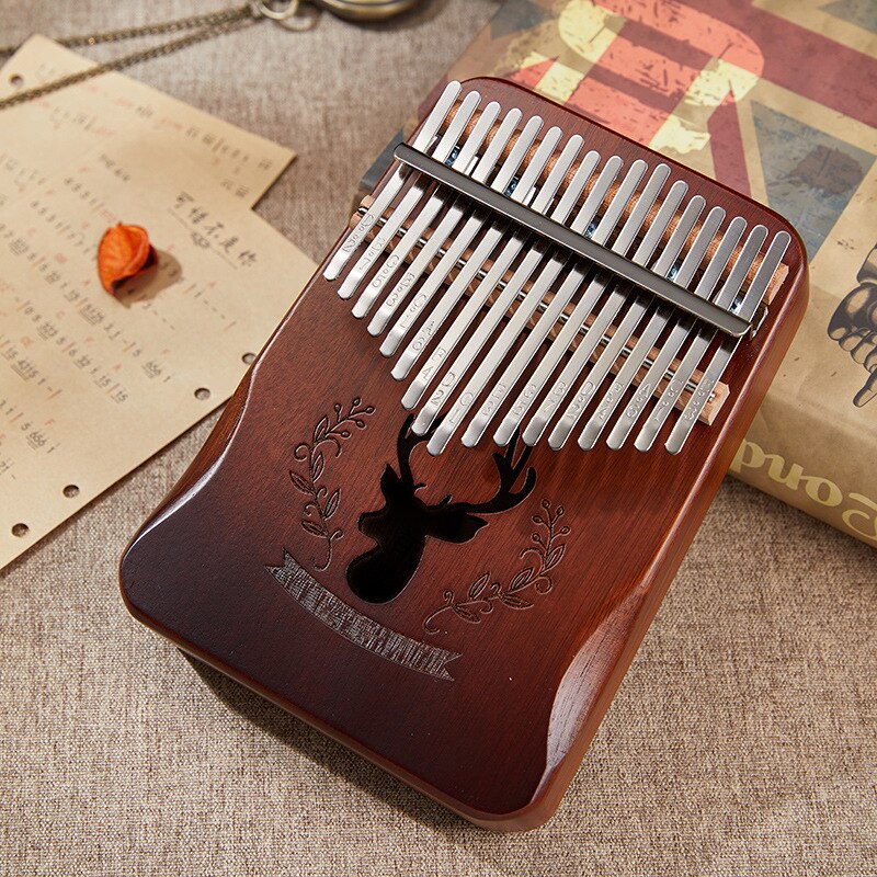 kalimba 17 key mahogany thumb piano mbira musical ... – Grandado