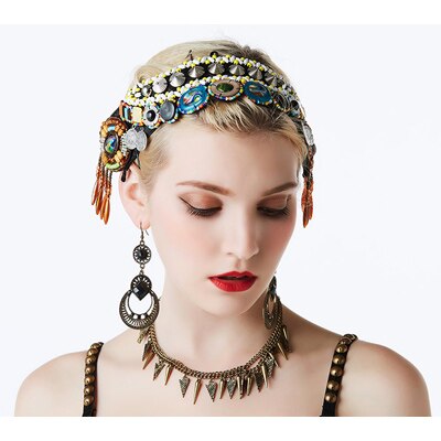 Handmade Vintage Belly Dance Headband Hair Jewelry... – Vicedeal