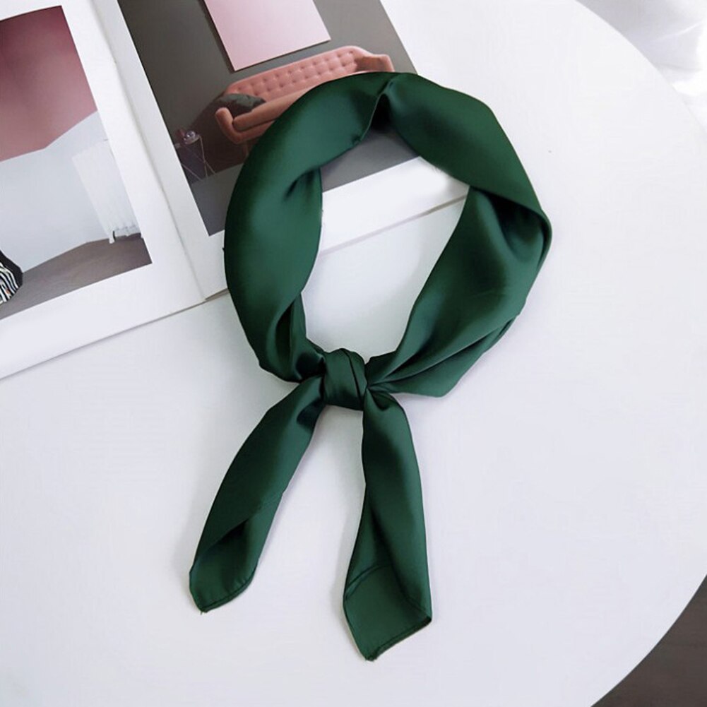 70*70cm Women Small Silk Scarf Square Scarf Simple... – Vicedeal