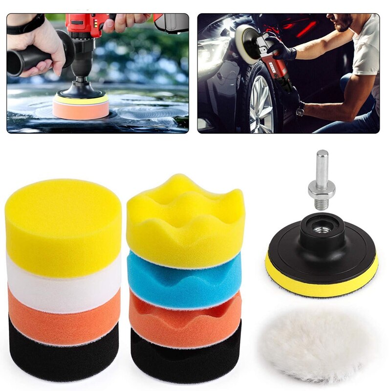 11Pcs 3 Inch Polijsten Buffing Pad Kit Met Zuignap... – Grandado
