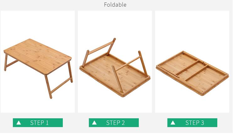 china haoguanjia folding table bed lazy table bamb... – Vicedeal