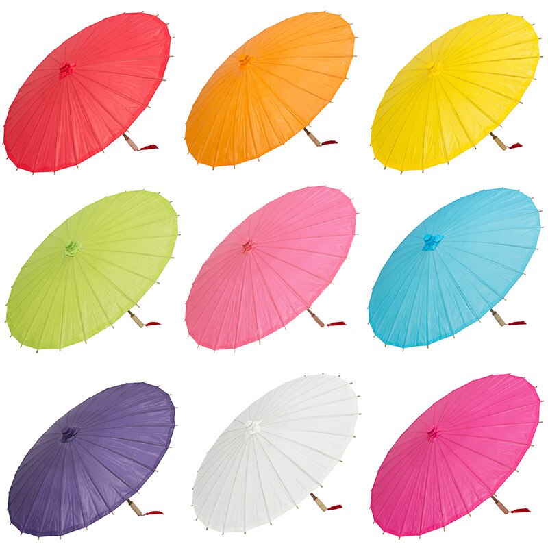 40 cm handmade colored paper umbrella China tradit... – Grandado