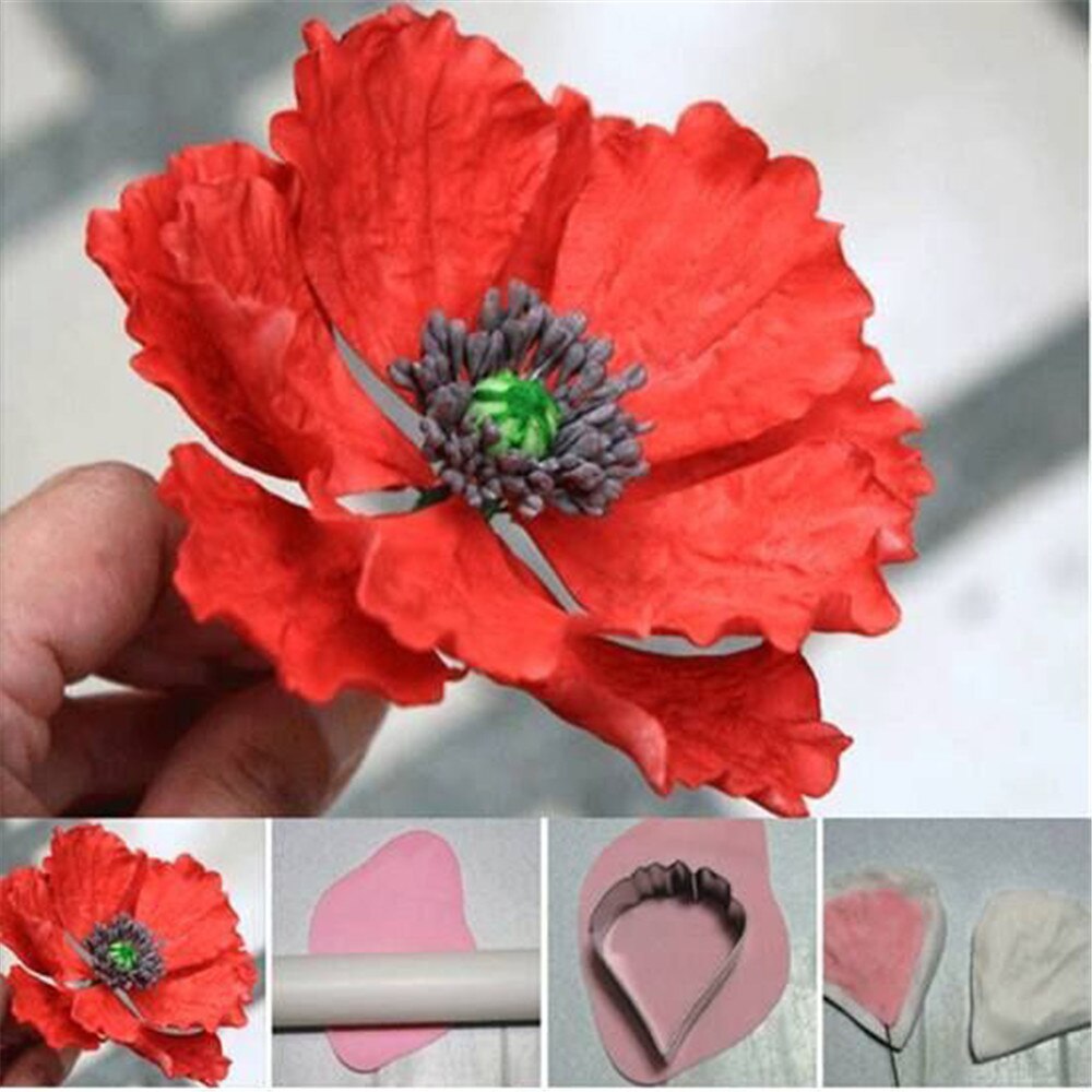 Clay Cutter Mold Rvs Pioen Hibiscus Poppy Bloembla... – Vicedeal