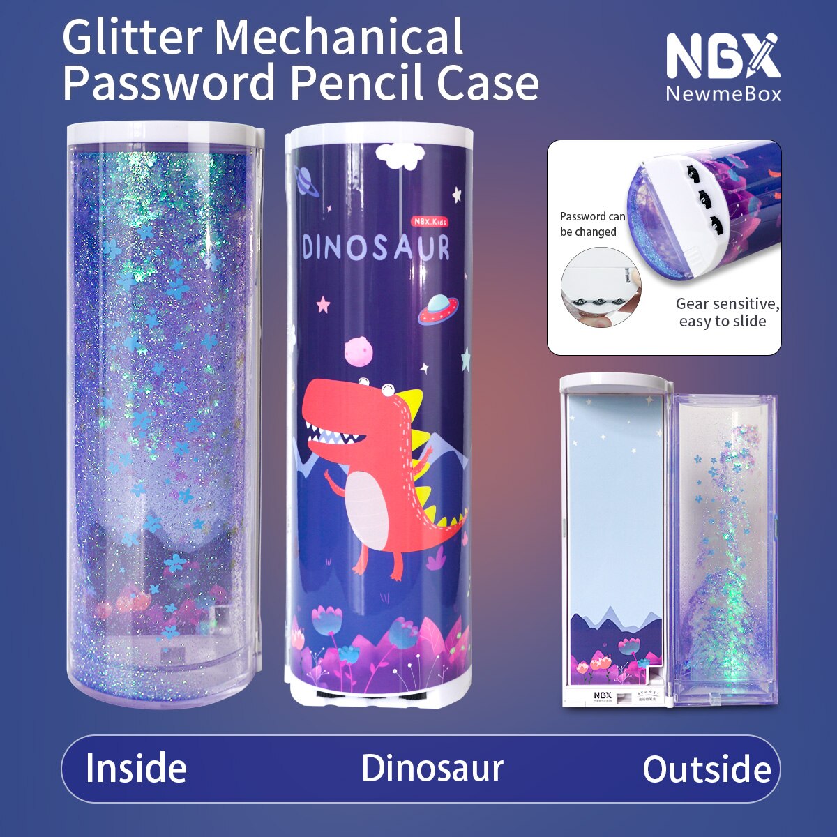 NBX cute animal pattern cylindrical stationery cas... – Grandado