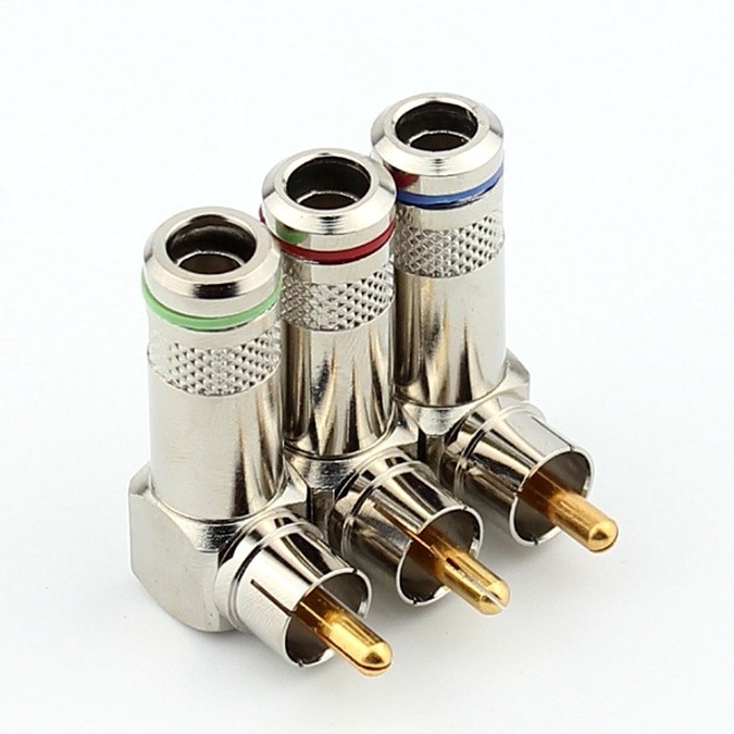 2pcs RCA Connector Plug Wire Solder Type RCA AV 90... – Vicedeal