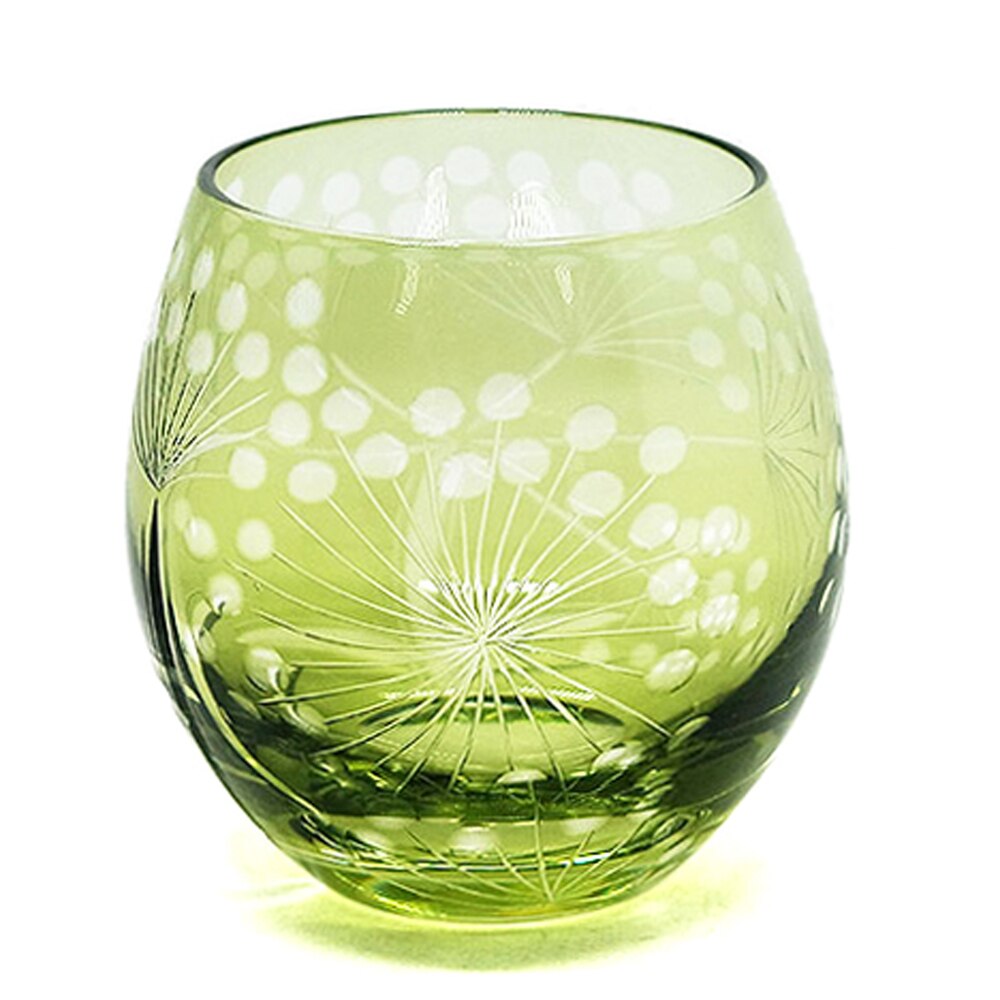 Groene Kristal Glas Wijn Handgemaakte Edo Kiriko H... – Vicedeal