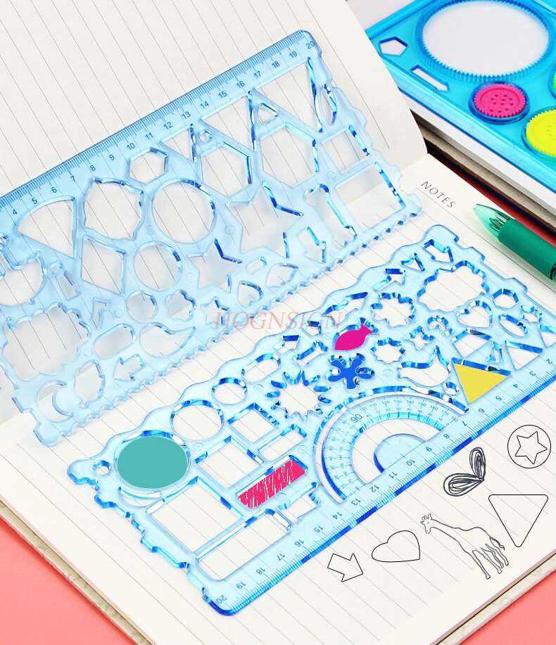 2pcs Student with ruler ruler primary school pupil... – Vicedeal