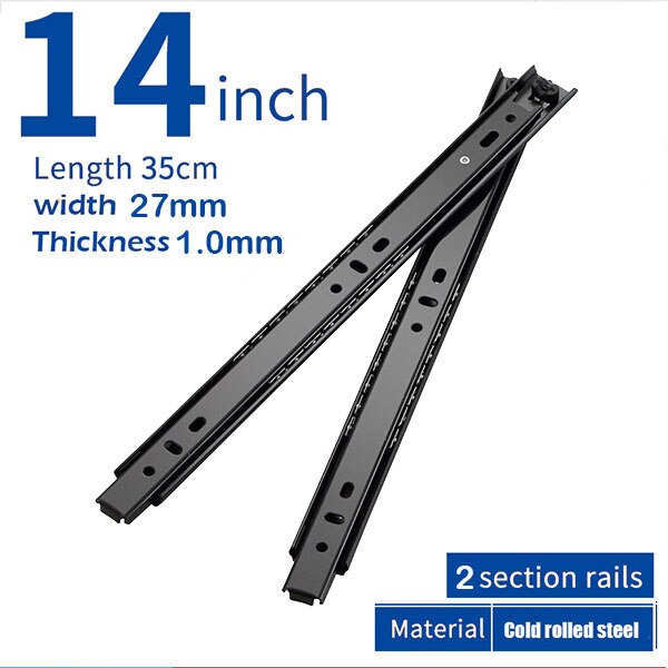 Drawer Slide 10-18 Soft Close Drawer Slide Slide 2... – Vicedeal