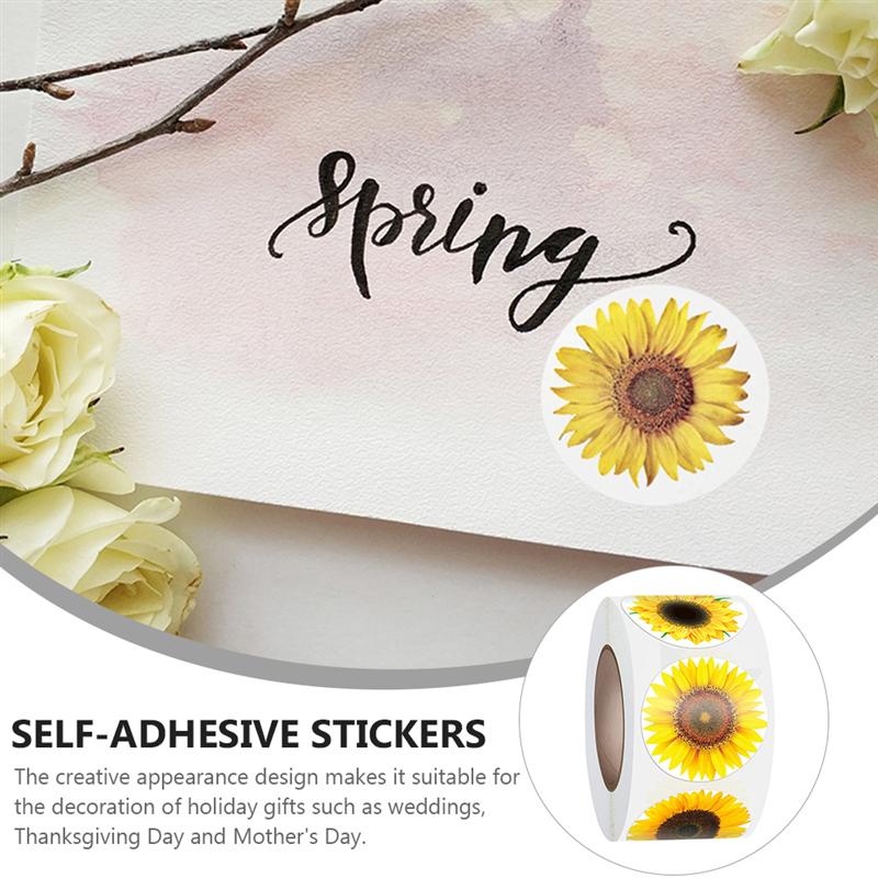 1 Rol Van 500 Stuks Afdichting Stickers Bloem Labe... – Grandado