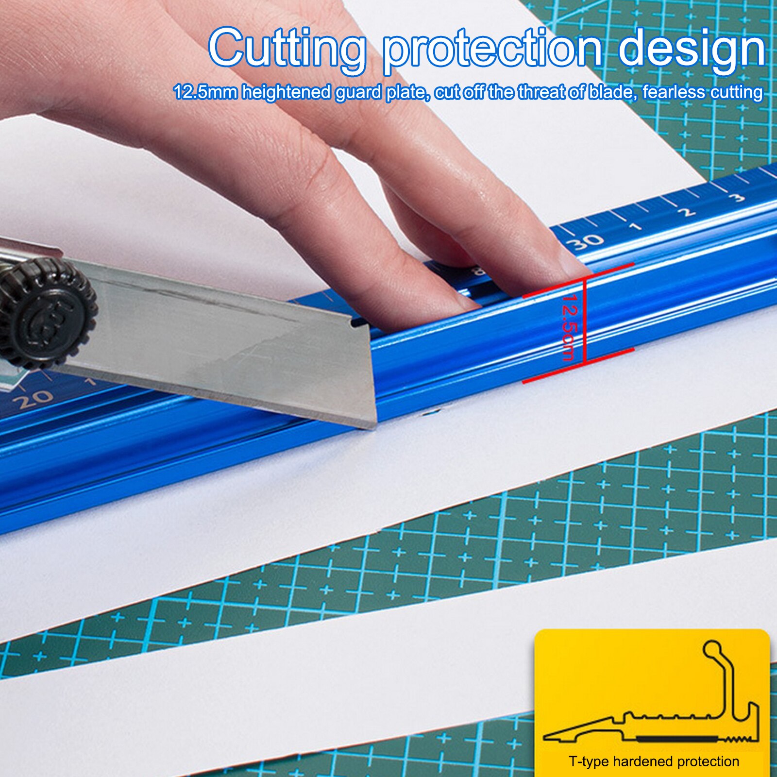 20/30/45cm Aluminum Alloy Straight Ruler Woodworki... – Grandado