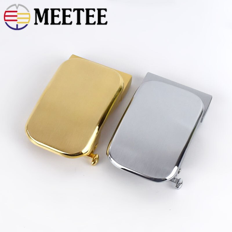 Massief Messing Rvs Gespen Mannen Geborsteld Metal... – Vicedeal