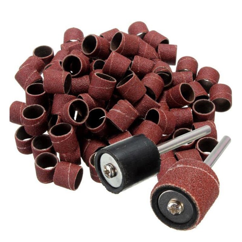 100 Pieces 1/2 inch Polished sandpaper ring Polish... – Grandado