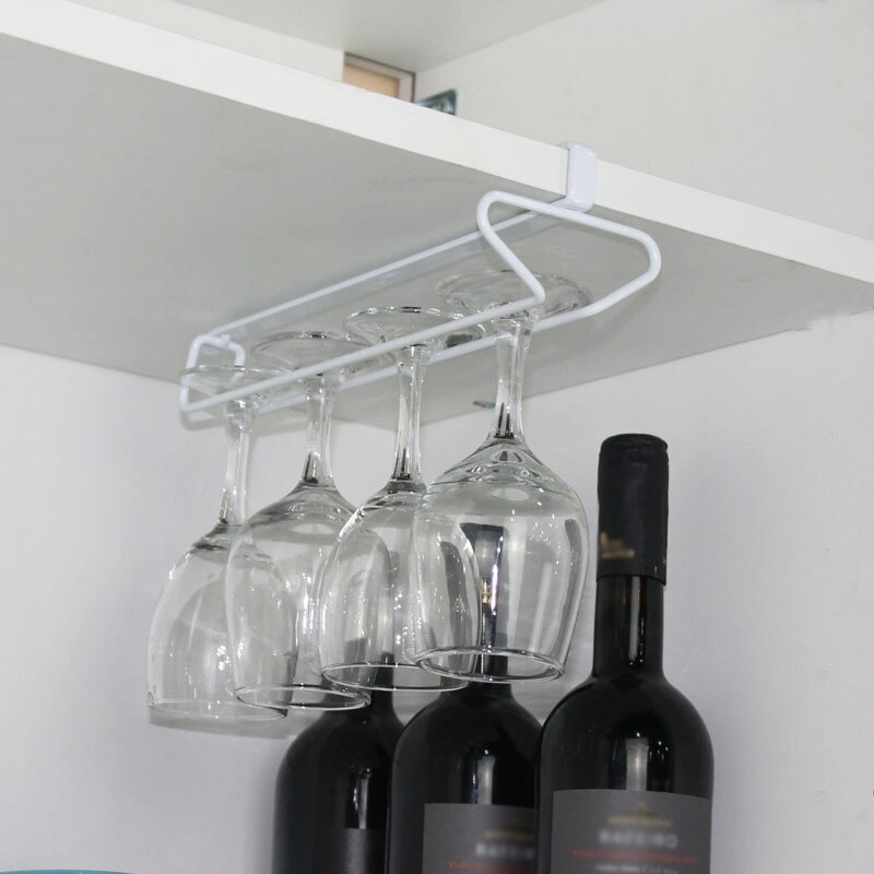 Wine Glass Holder Under Cabinet Rack Storage Organ... – Grandado