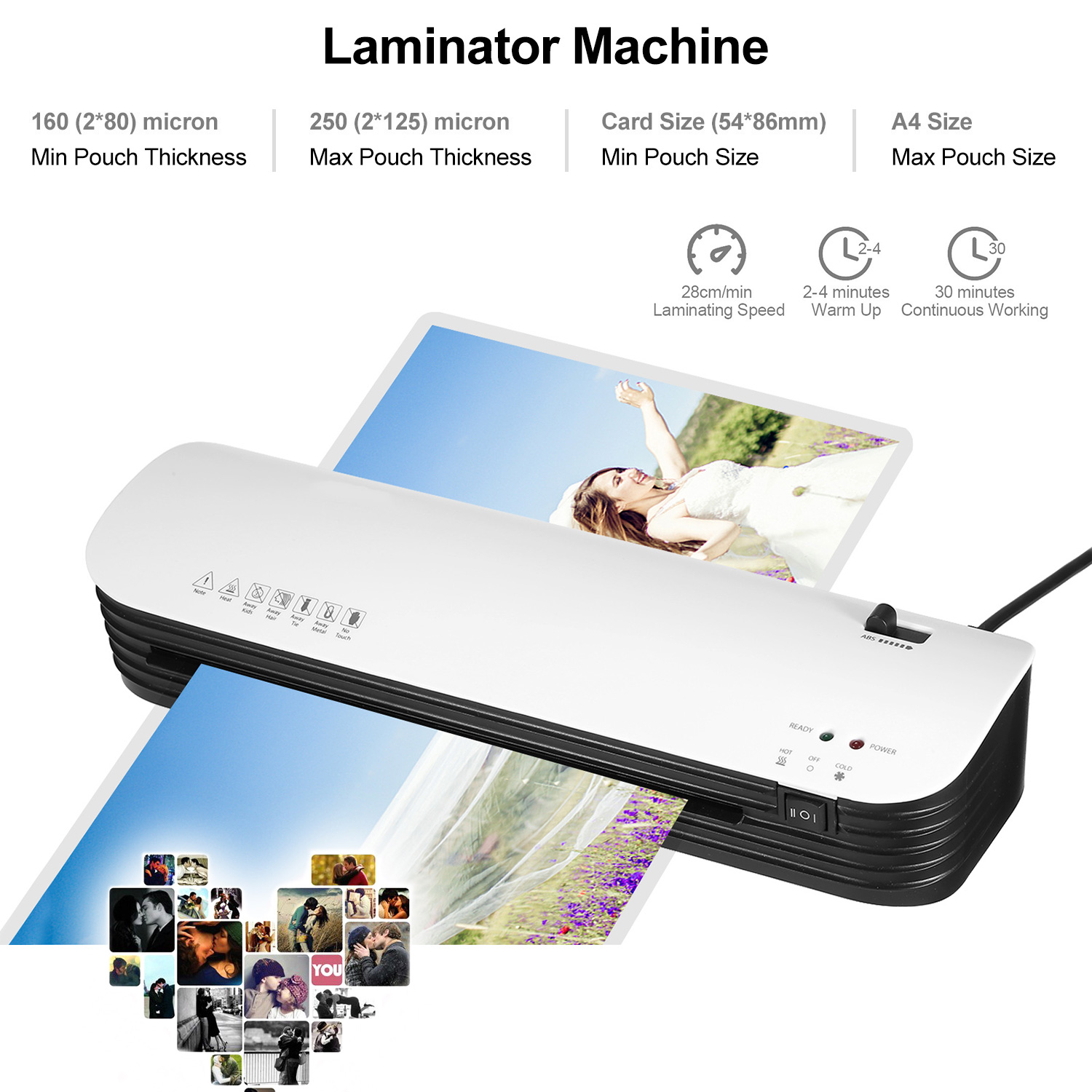 SL299 Laminator Machine Set A4 Size and Cold Lamin... – Vicedeal