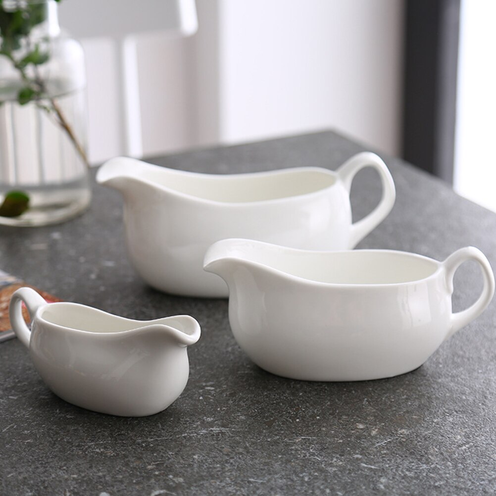 Ceramic Gravy Boat Porcelain Saucier Sauce Boat Vi... – Grandado