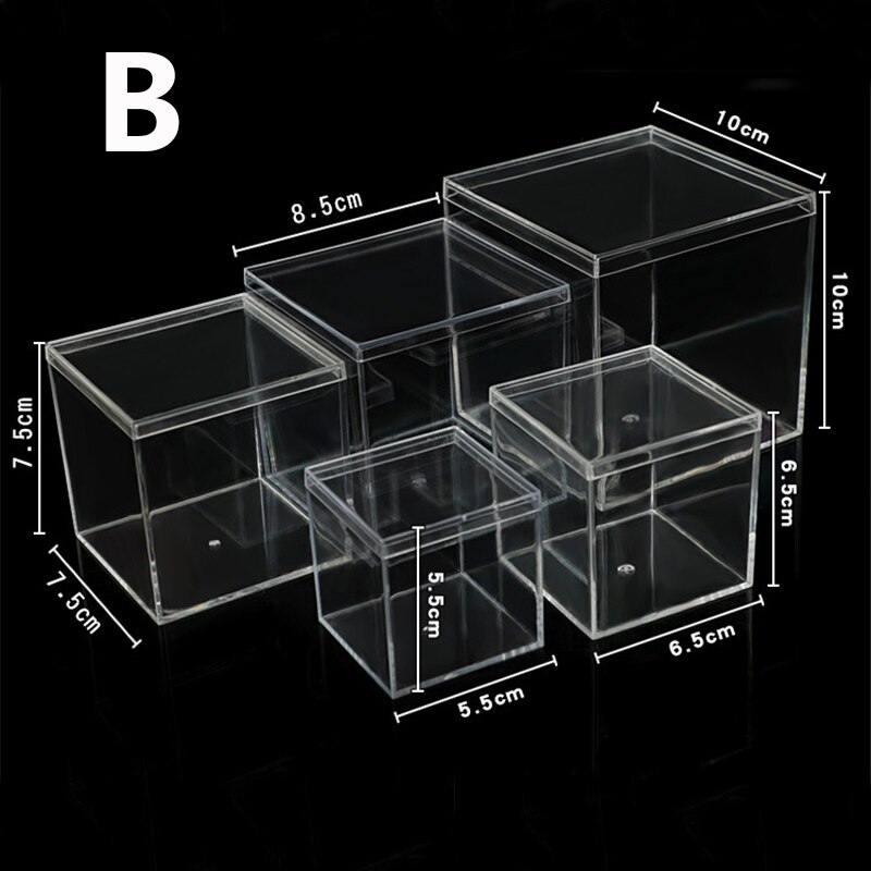 Transparent Acrylic Box Clear Plastic with Lid Can... – Vicedeal