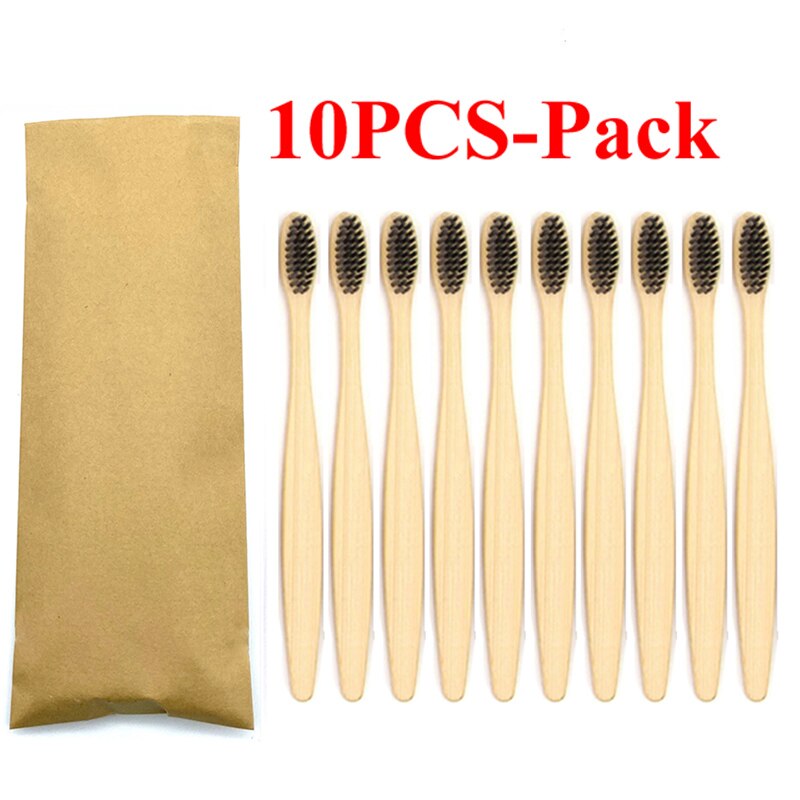 10Pcs Eco Friendly Environmental Bamboo Toothbrush... – Vicedeal