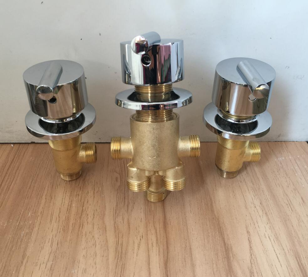3 Ways Outlet Brass switch valve for Bathtub fauce... – Vicedeal