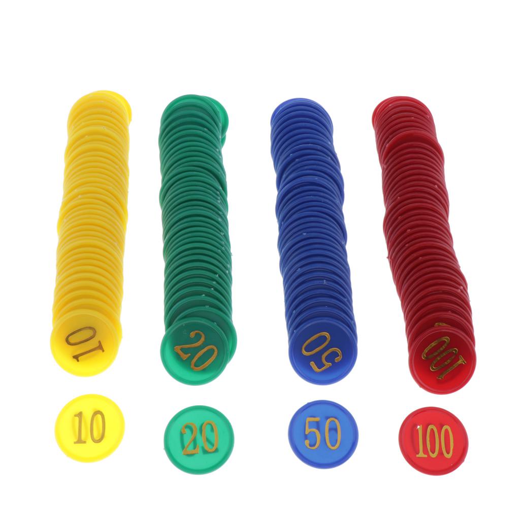 160pcs/pack Plastic Poker Chips Counters with Valu... – Grandado