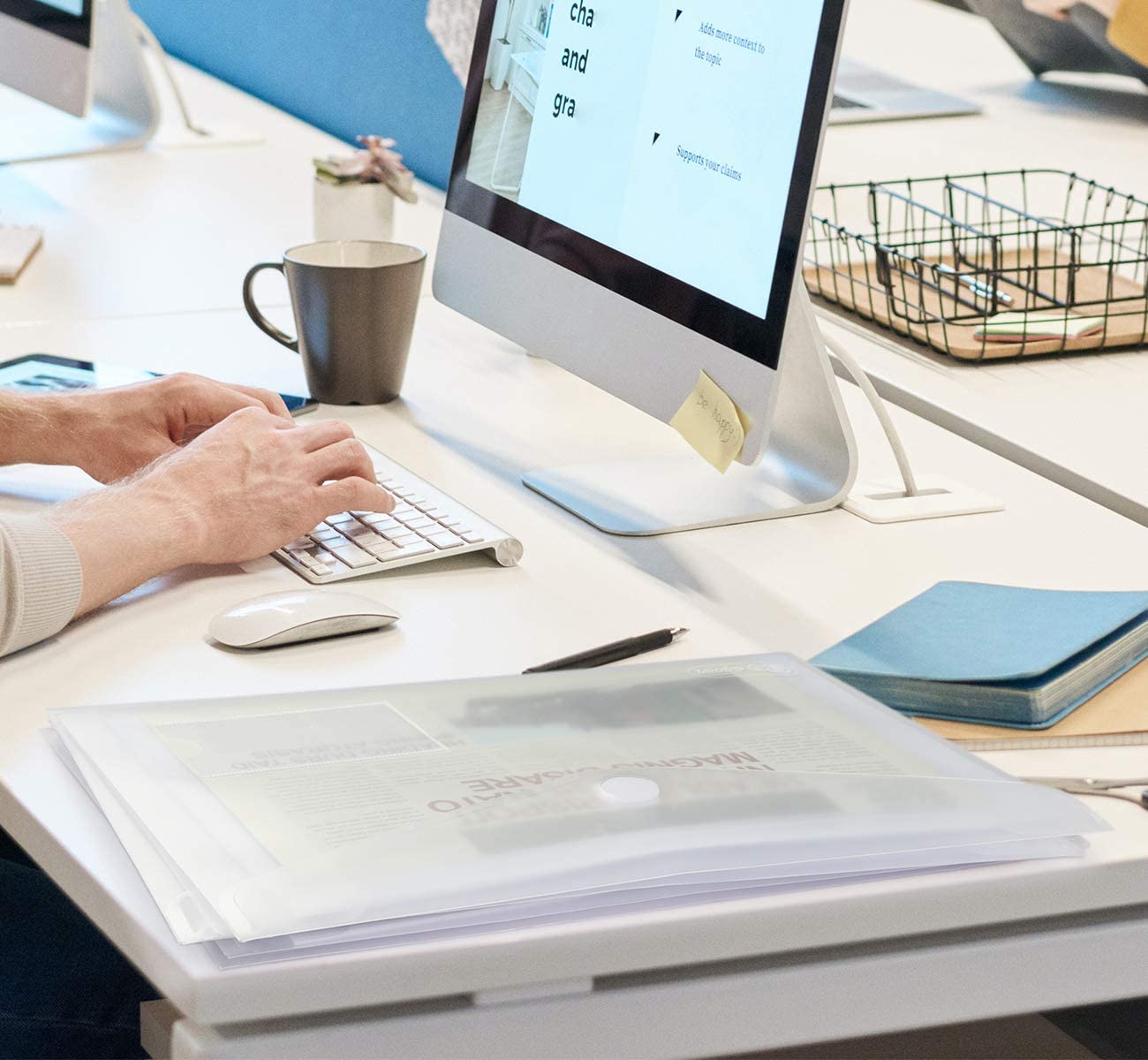 A4 Size Clear Document File Envelopes Folder with ... – Vicedeal