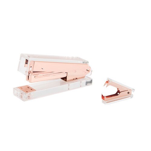 Rose Gold Stapler Transparent Acrylic Stapler Stap... – Vicedeal