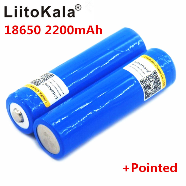 LiitoKala 18650 Battery Capacity 3.7V 2200 mAh Li-... – Grandado