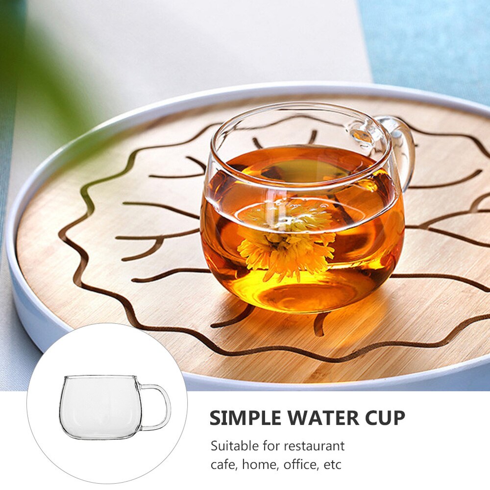 1 Pc 300 ML Glass Cup Practical Container Durable ... – Grandado