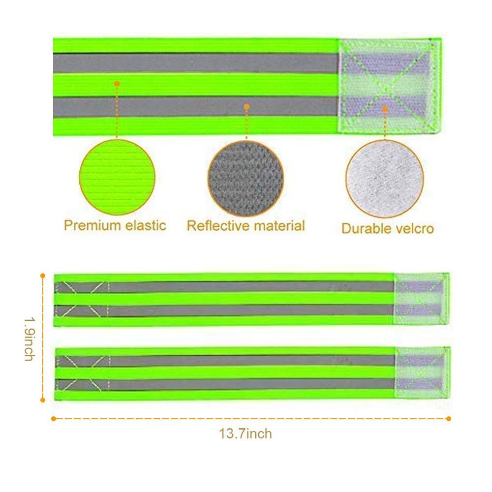 Reflective Bands Elasticated Armband Wristband Ank... – Vicedeal