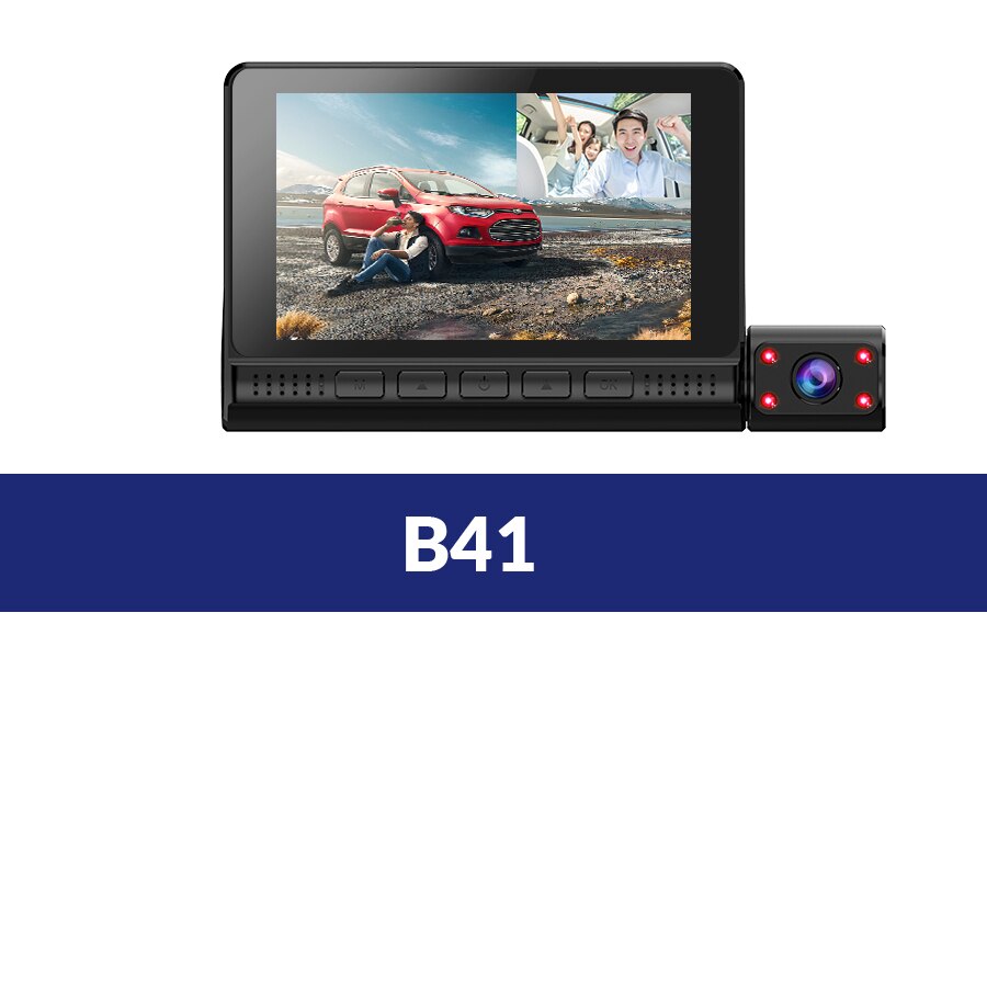 Dashcam E-ACE de 4,0 pulgadas para coche, 3 cámara... – Vicedeal