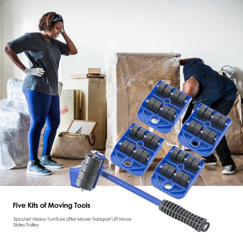 5pcs/set Heavy Furniture Lifter Mover Transport Li... – Grandado