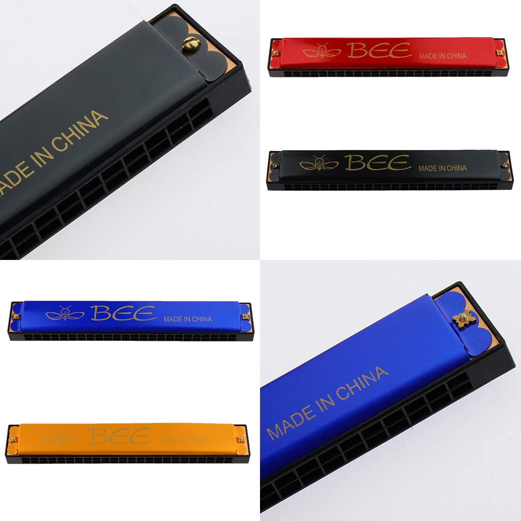 24 Gaten C Key Dual Tone Harmonica Mondharmonica W... – Grandado
