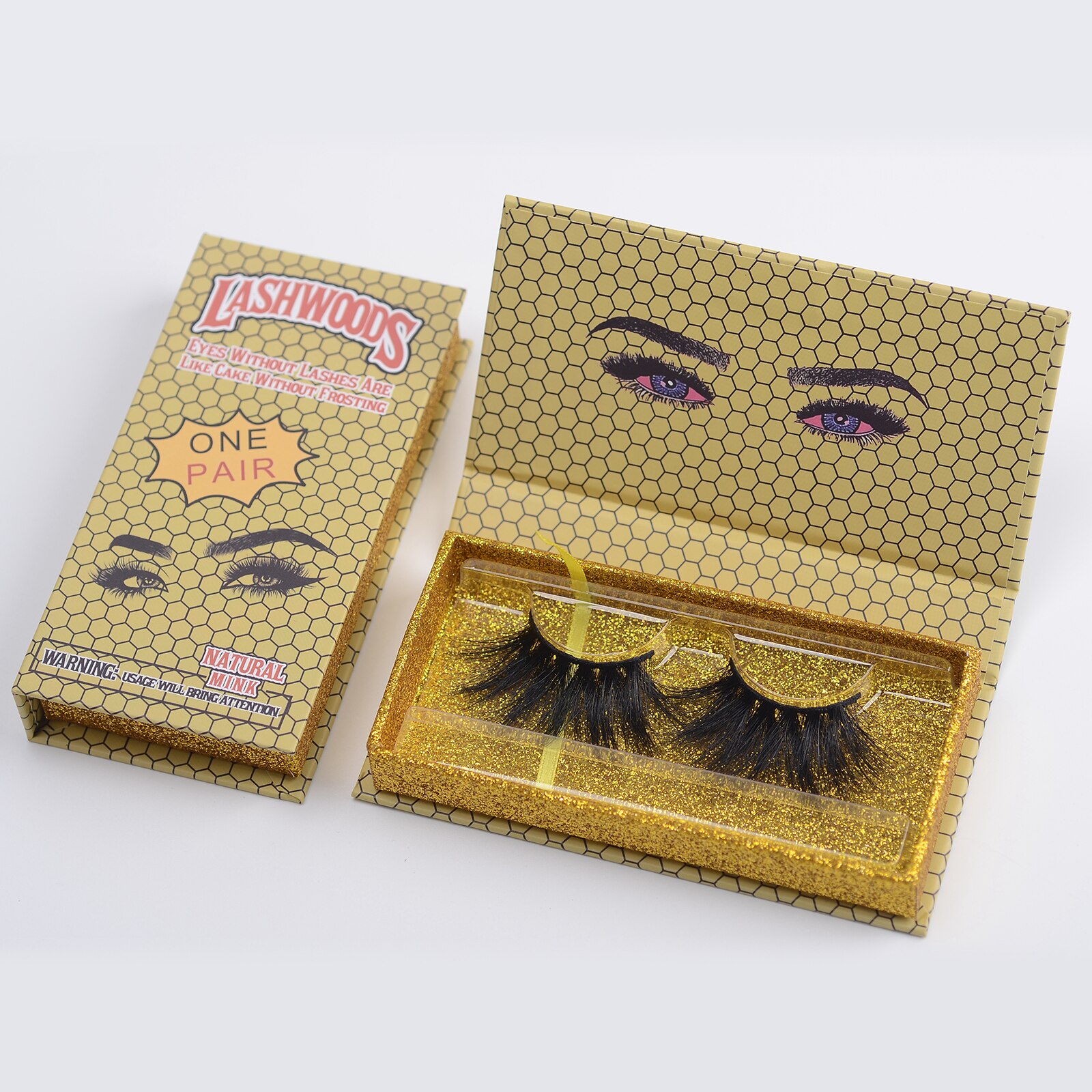 Cute Paper Empty Single Eyelash Case Lid Tray Hold... – Vicedeal
