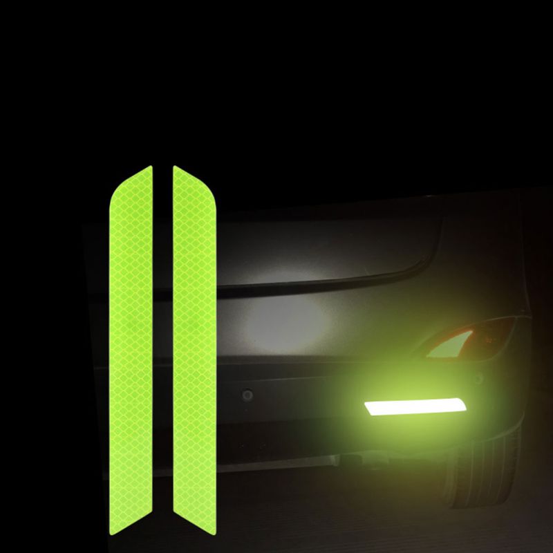 2PCS Car Bumper Reflective Stickers Car Reflective... – Grandado
