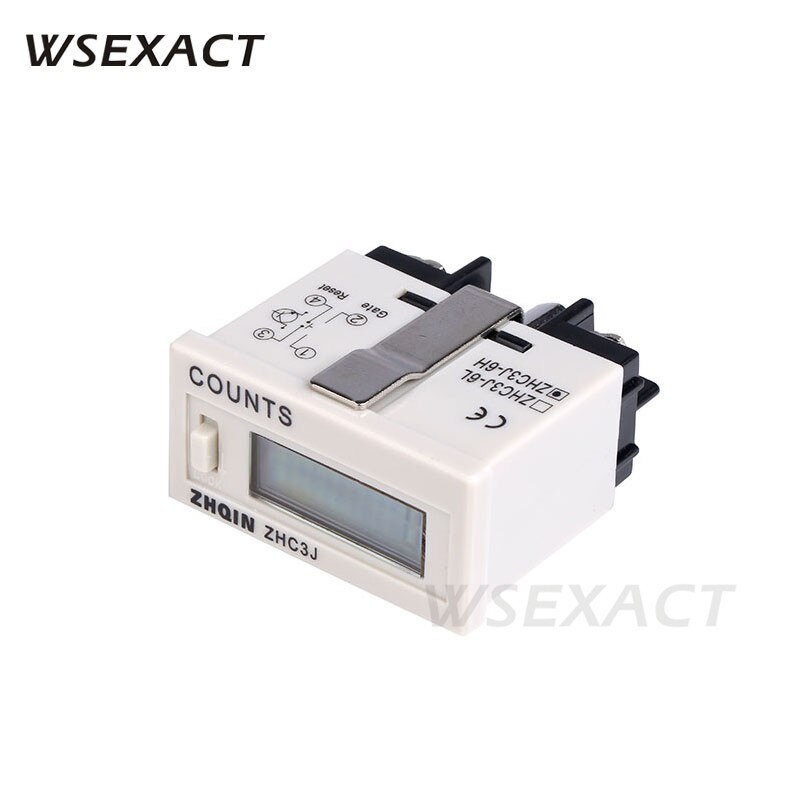 100-220VAC 4-30VDC No voltage Counters 6 digit digital counts 0-999999 48*24mm ZHC3J DHC3j ...